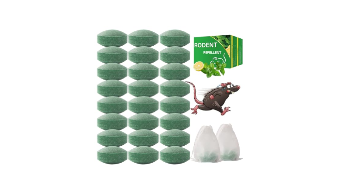 FEARLEFT Mouse Rodent Repellent, 24 Pack Peppermint Oil for Mice Rats ...