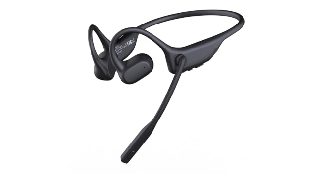 CXK Open Ear Headphones with Mic, Bluetooth Headset with AI Noise ...