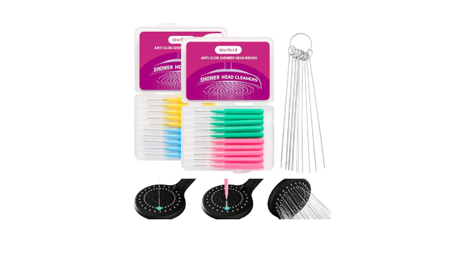 30 PCS Tiny Brushes for Cleaning Shower Head, Shower Head Nozzle ...
