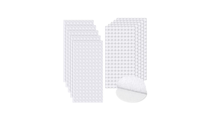 Self Adhesive Dots,1620 pcs(810 Pairs) 0.39″/10 mm Diameter Transparent ...