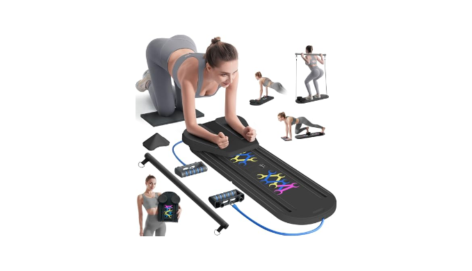 Pilates Board Pilates Reformer Set 15-in-1 Multifunctional Reformers ...