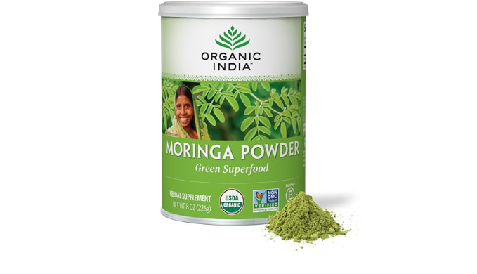ORGANIC INDIA Moringa Powder - Moringa Oleifera Leaf Herbal Supplement, Green Superfood ...