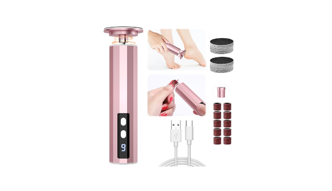 Electric Foot Callus Remover, 2 in 1 Rechargeable Foot File for Feet ...