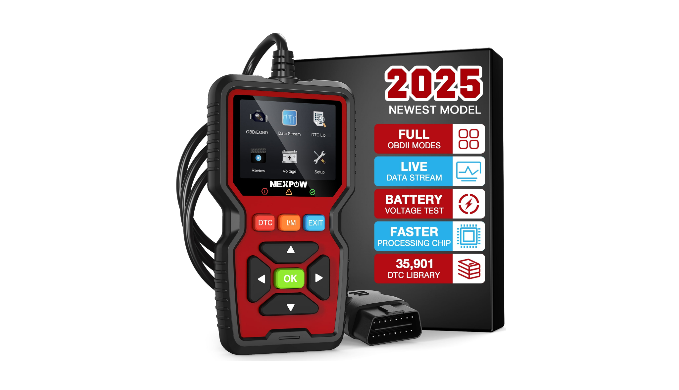NEXPOW OBD2 Scanner, Car Code Reader, Auto Diagnostic Tool for Check ...
