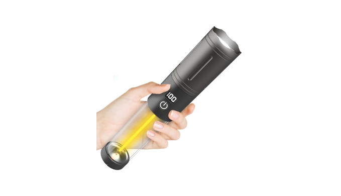 Rechargeable LED Flashlights, Blissbird 5 Modes Flashlight Adjustable ...