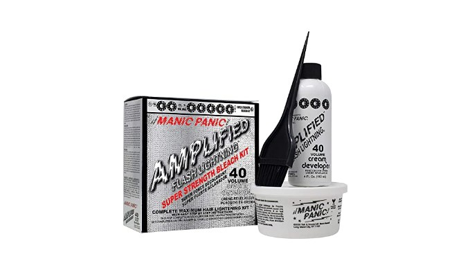 MANIC PANIC Flash Lightning Super Strength Bleach Kit - 40 Volume ...