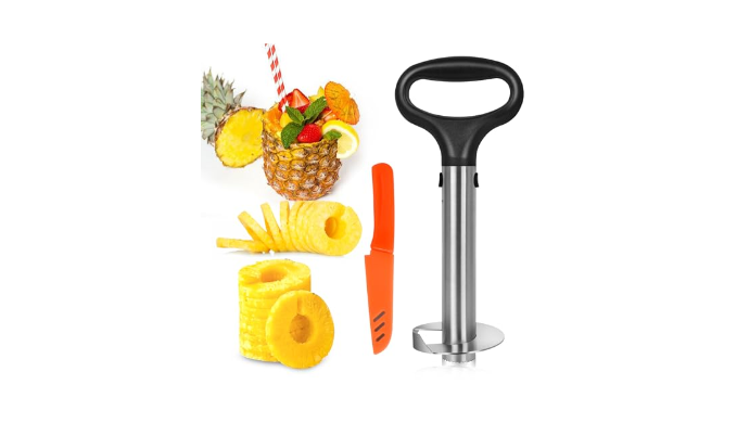 Cook Guy Hollow Handle Pineapple Corer and Slicer Set - Features ...