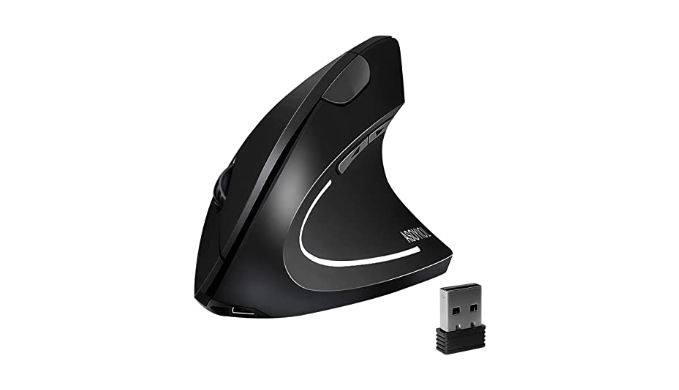 ASOYIOL Ergonomic Mouse Wireless,Vertical Mouse with USB Receiver 6 ...
