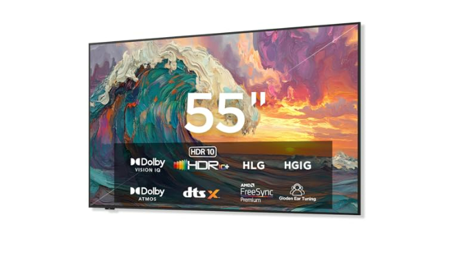 iFFALCON 55-Inch Class QLED 4K Smart TV, Ultra-Slim Design Picture TV ...