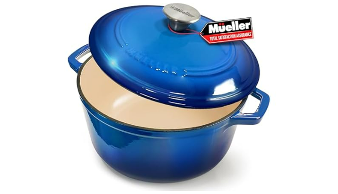 Mueller DuraCast 6QT Enameled Cast Iron, Aqua Blue - Coupon Codes ...