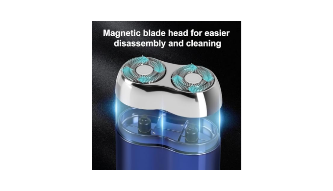 Mini Electric Shaver for Men, Upgrade Pocket Dual Head Shaver, Portable ...