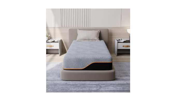 ESHINE 14 inch Memory Foam Mattress Twin XL - Green Tea Mattress with ...