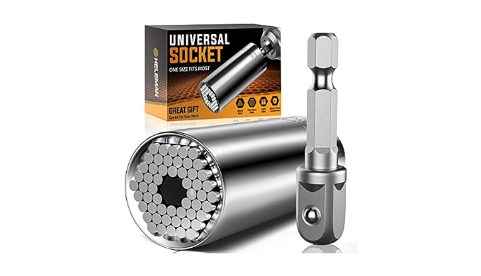 Super Universal Socket Tools Gifts for Men: Socket Set with Power Drill ...