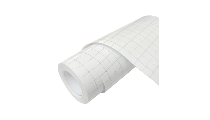 RIZEE Transfer Tape for Vinyl, 6″×50 FT Standard Grip w/Alignment Grid ...