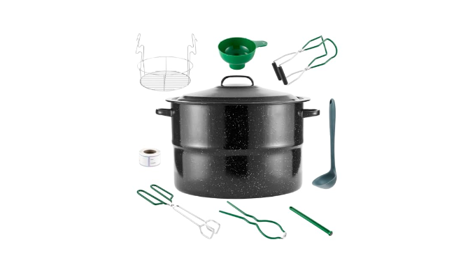 Canning Pot with Rack and Full Canning kits Set For Beginners,21.5 ...