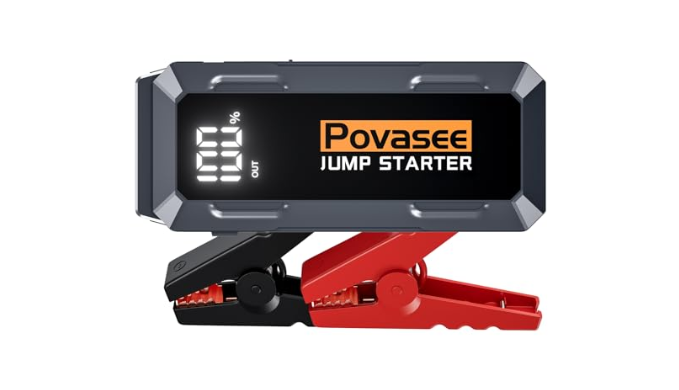 Povasee 4000A Jump Starter 12V Battery Jumper Starter(10L Gas 10L ...