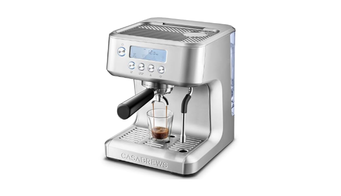 CASABREWS Ultra Espresso Machine with LCD Display, Powerful Milk ...