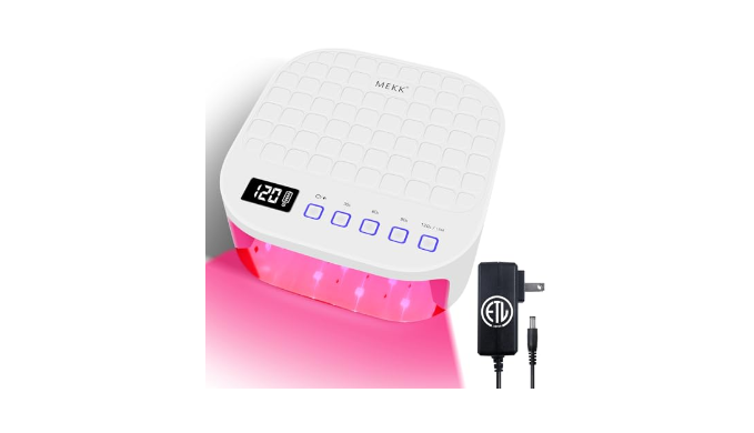 MEKK Cordless UV LED Nail Lamp,54W UV Light for Gel Nails with Hand ...
