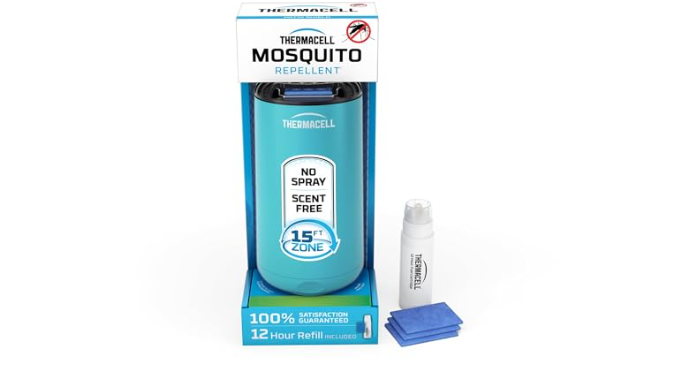 Thermacell Mosquito Repeller Patio Shield; Includes 12-Hour Refill; 15 ...
