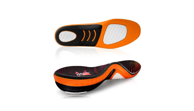 FEELLIFE Plantar Fasciitis Relief Shoe Insoles [1-Pair], Arch Support ...