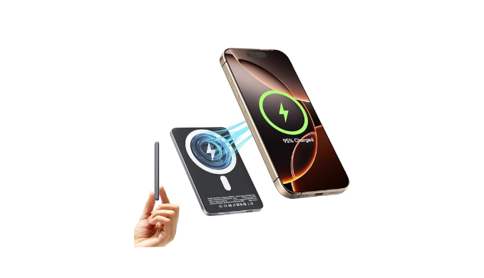 DTHENS Portable Charger iPhone,5000mAh Power Bank, 0.3” Ultra Slim ...