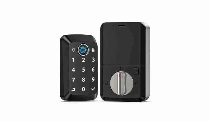 Calzibeno Keyless Entry Door Lock with Doorbell, Fingerprint Smart ...