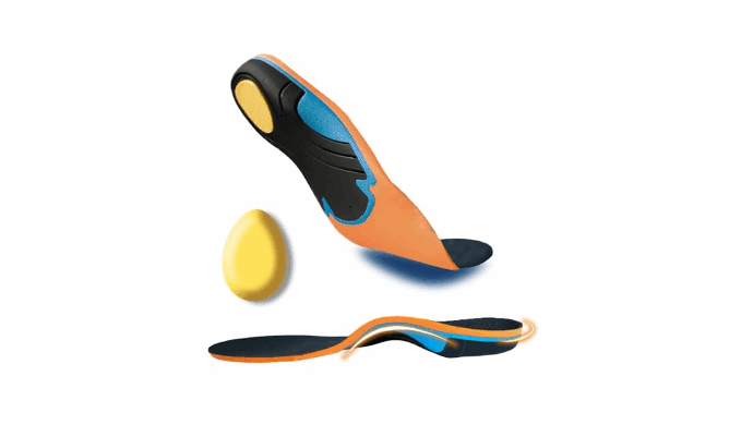 AOBEKOS Plantar Fasciitis Relief Insoles Men-240+lbs High Arch Support ...