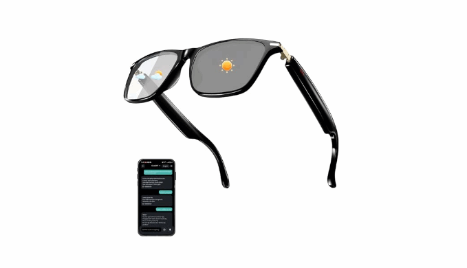 Ai Smart Glasses with Chat GPT, Bluetooth Glasses for Men Women with ...