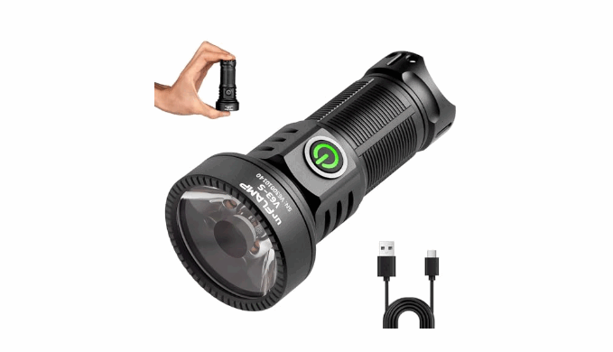 urFlamp High Lumens Flashlight, 1500 Lumens Ultra-Bright, Compact ...