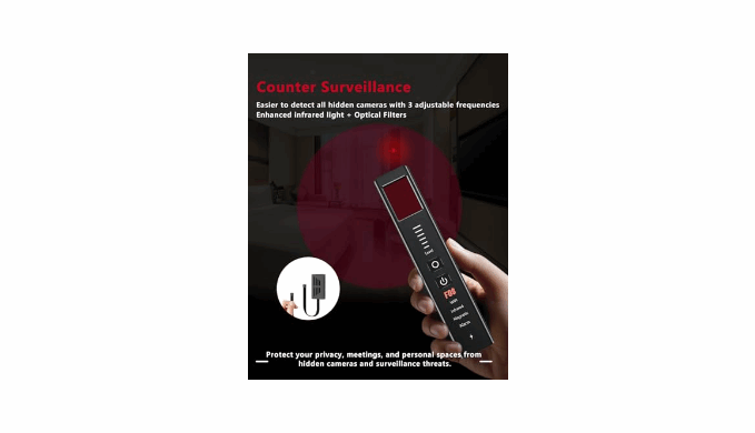 YPMEW Hidden Camera Detectors 6-in-1 – Anti-Theft Alarm & SOS Emergency ...