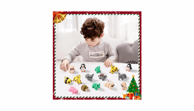 44pcs 3D Printed Animal Figurines Set Articulated Mini 3D Animals, Cute ...