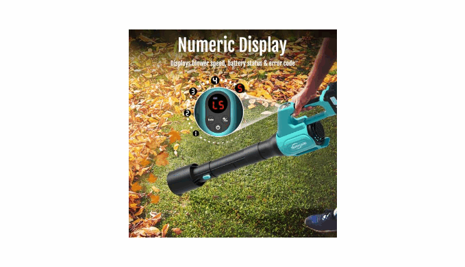 YARDCARE Electric Cordless Leaf Blower with Battery and Charger, 5 ...