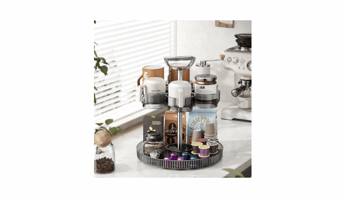 Rotating Stanley Cup Holder, Portable Water Bottle Organizer for 6 ...