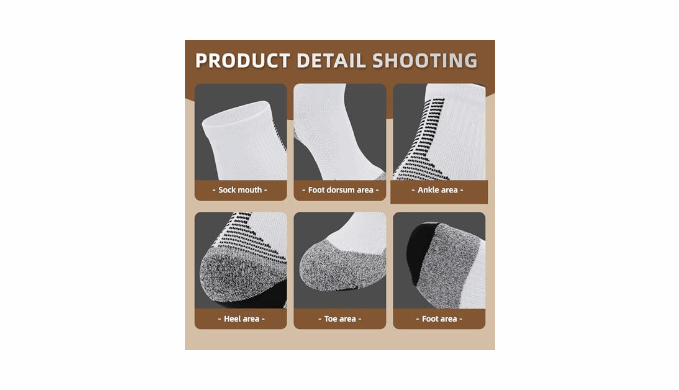 Men’S Running Socks Mid-Calf High Performance Socks Moisture Wicking ...