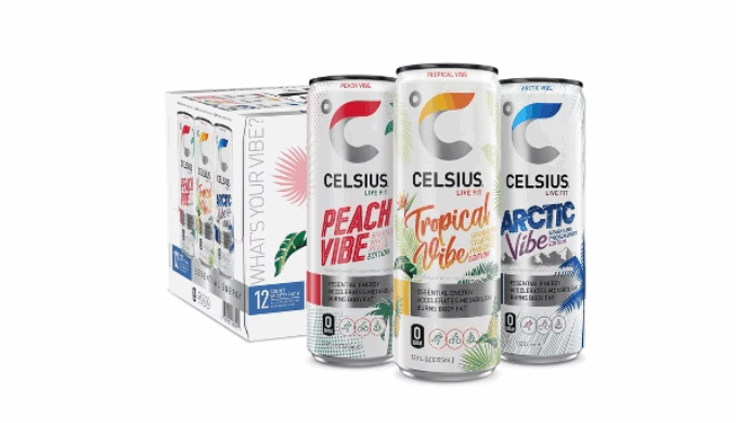 CELSIUS Sparkling VIBE Variety Pack Functional Energy Drink - 12pk/12 ...