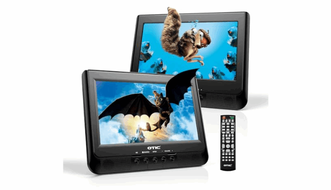 OTIC 10.1″ Dual Car DVD Player,Portable DVD Player for Car Headrest ...