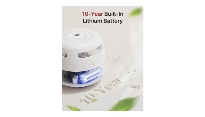 X-Sense Mini Smoke Alarm, 10-Year Battery Fire Alarm Smoke Detector ...