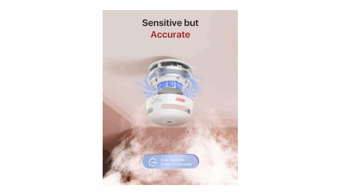 X-Sense Mini Smoke Alarm, 10-Year Battery Fire Alarm Smoke Detector ...