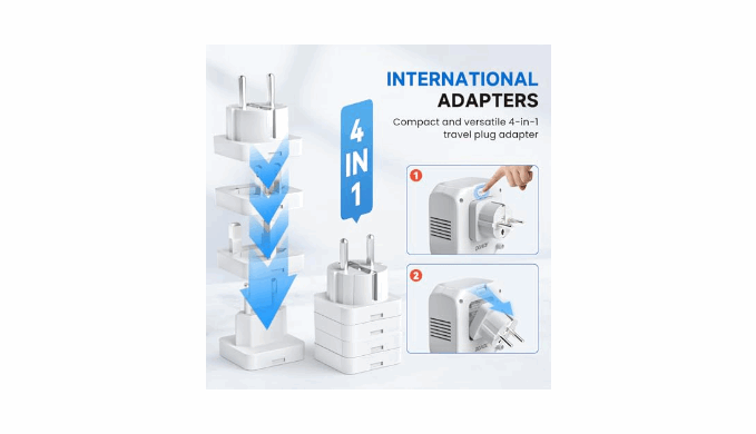 DOACE 2000W 220V to 110V Voltage Converter for European Travel, Voltage ...