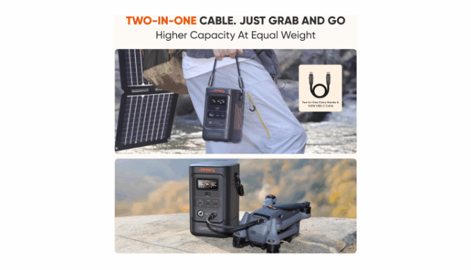 Jackery Explorer 240D Power Bank, 256Wh LiFePO4 Battery Portable Power ...