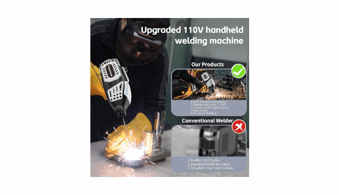 Purplemaple Portable Hand held Welding Machine for Metal, 20-120A 110V ...