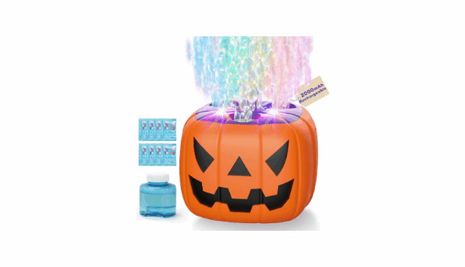 15-Hole Halloween Bubble Machine,Halloween Party Decoration Toy with ...