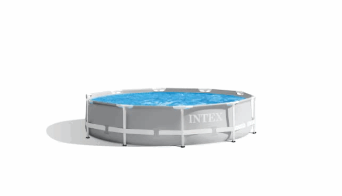 INTEX 26701EH Prism Frame Premium Above Ground Swimming Pool Set: 10ft ...