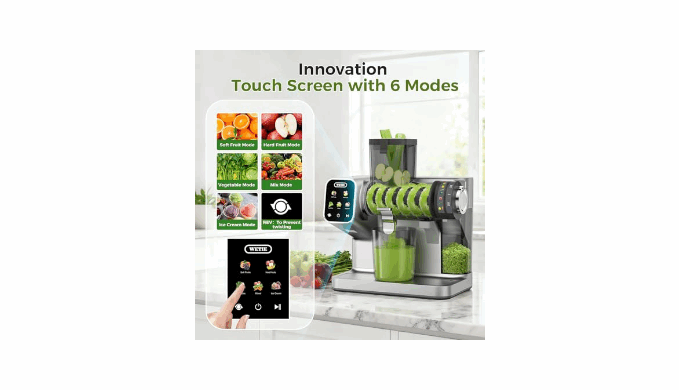 WETIE Cold Press Juicer, Powerful Juicer Machines with Adjustable ...