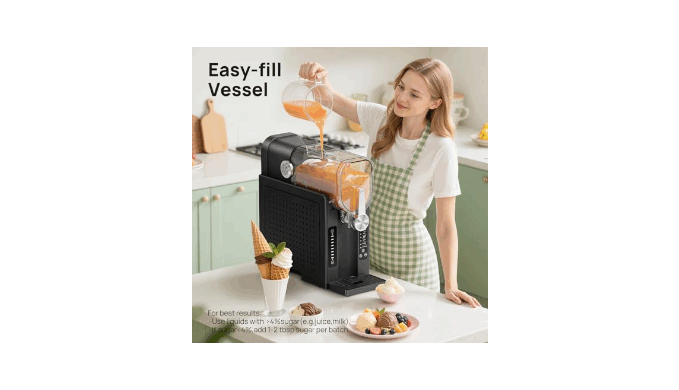 Slushie Machine No Ice Needed, Slushy Machine for Home, CHIVALZ Frozen ...
