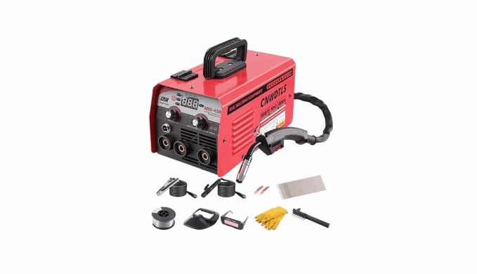 140Amp MIG Welder, 110V Flux Core 2-in-1 Multi-process MIG/MMA Stick ...