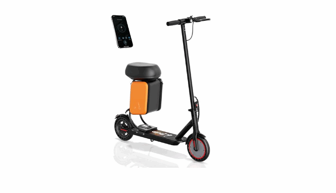 Electric Scooter with Seat for Adults, 19MPH & 15-Mile Range, 350W ...