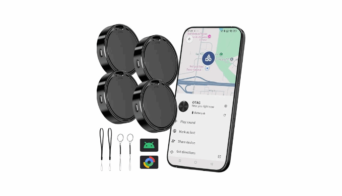 Tracker Tag for Android 4 Pack Luggage Tracker Tags Work with Google ...