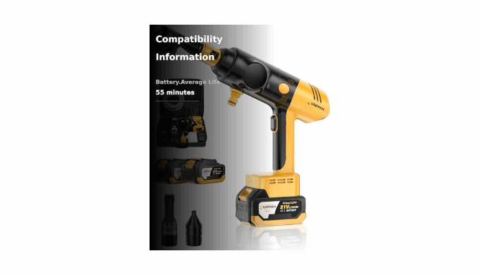 Car Vacuum Portable Cordless - CarCraftKit 3-in-1 Kit, Pressure Washer ...