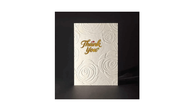 BenQuand Luxury 3-Piece Thank You Card Set, Flat Note with Envelope ...
